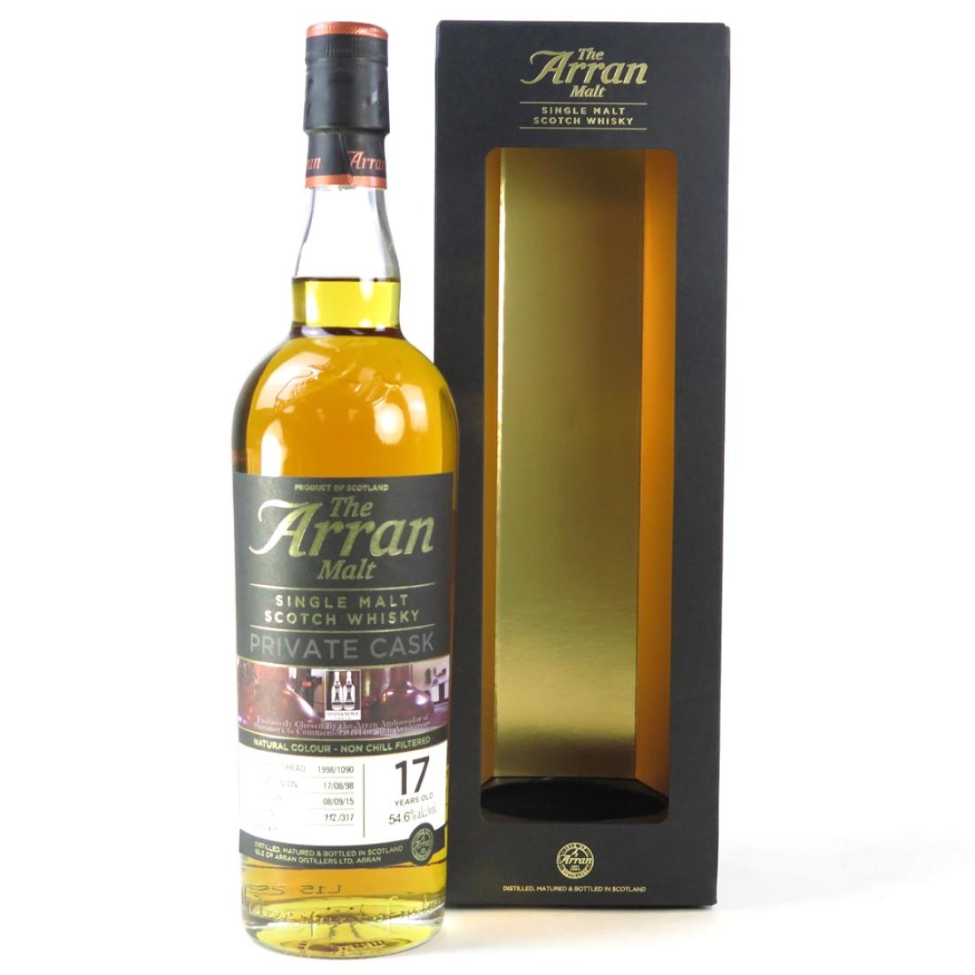 Arran 1998 Private Cask 17 Year Old Whisky | Whisky Auctioneer
